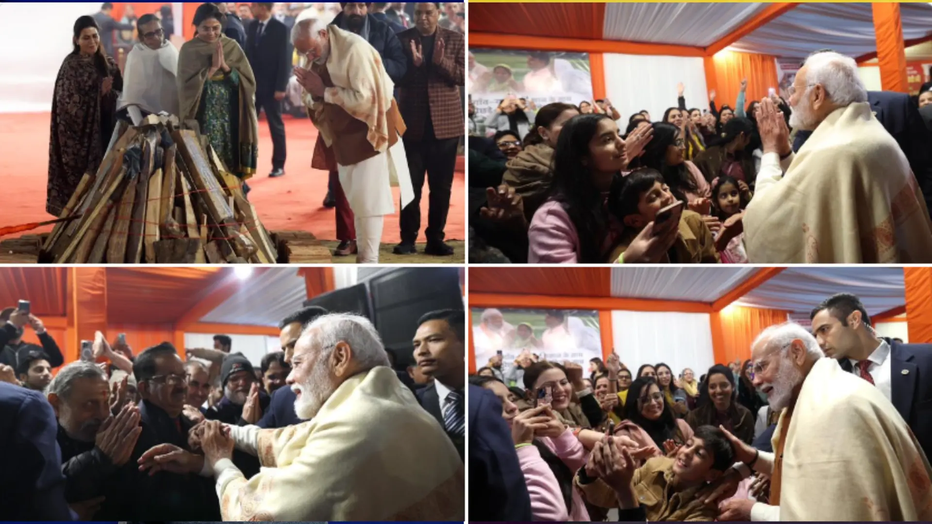 Watch | PM Modi celebrates Lohri in Delhi's Naraina; calls it 'symbol ...