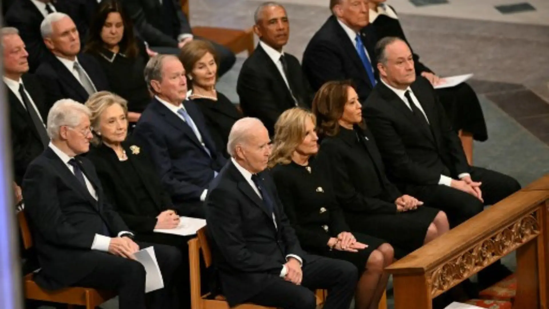 In pics | World leaders, all living US presidents unite to bid farewell ...