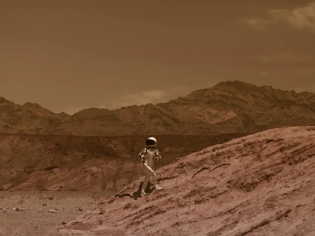 The Martian saw humans on Mars in 2035. With 10 years left, how far are ...