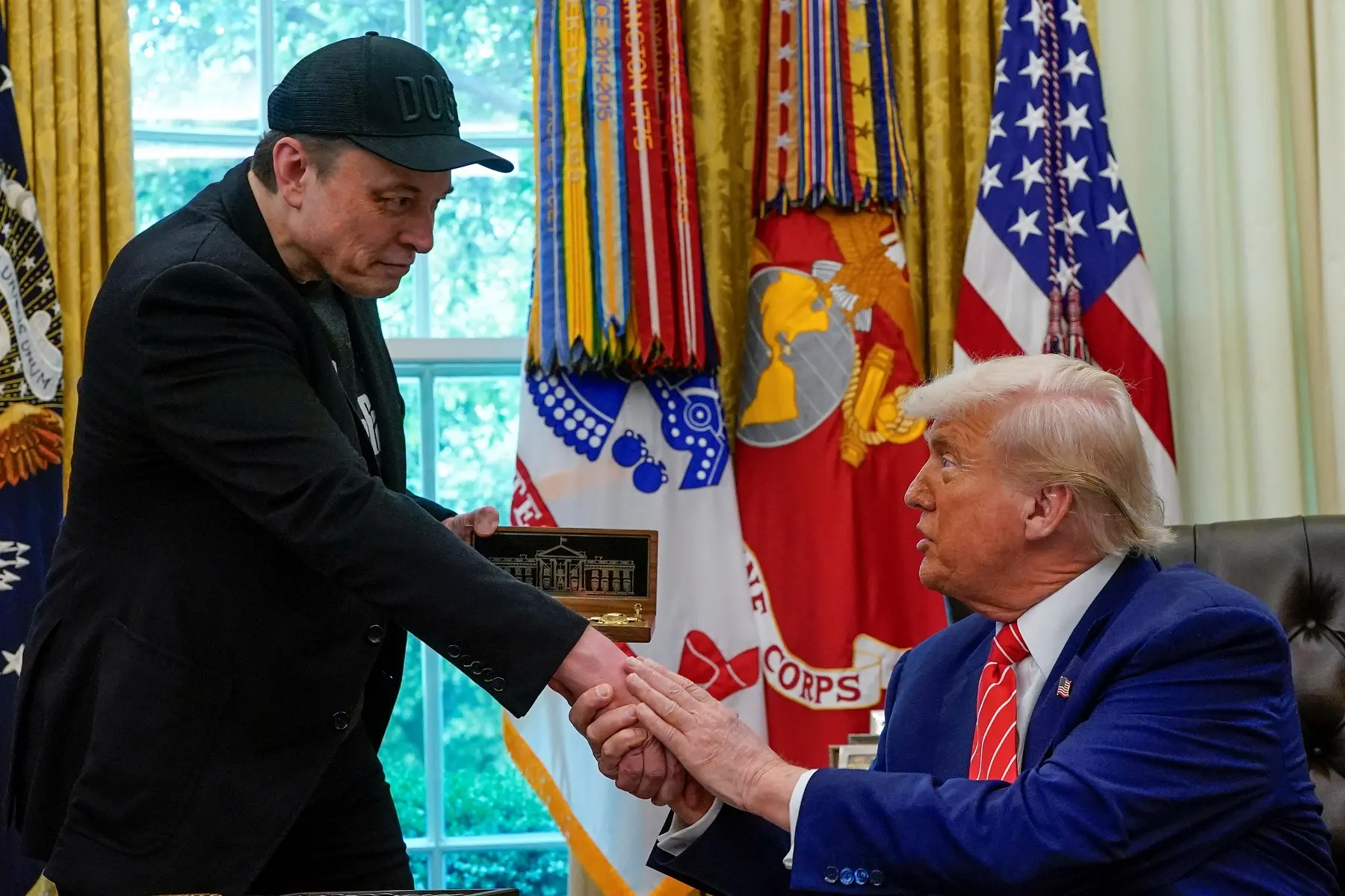 'Key to White House': Trump gifts 'special' golden key to Musk. What is ...