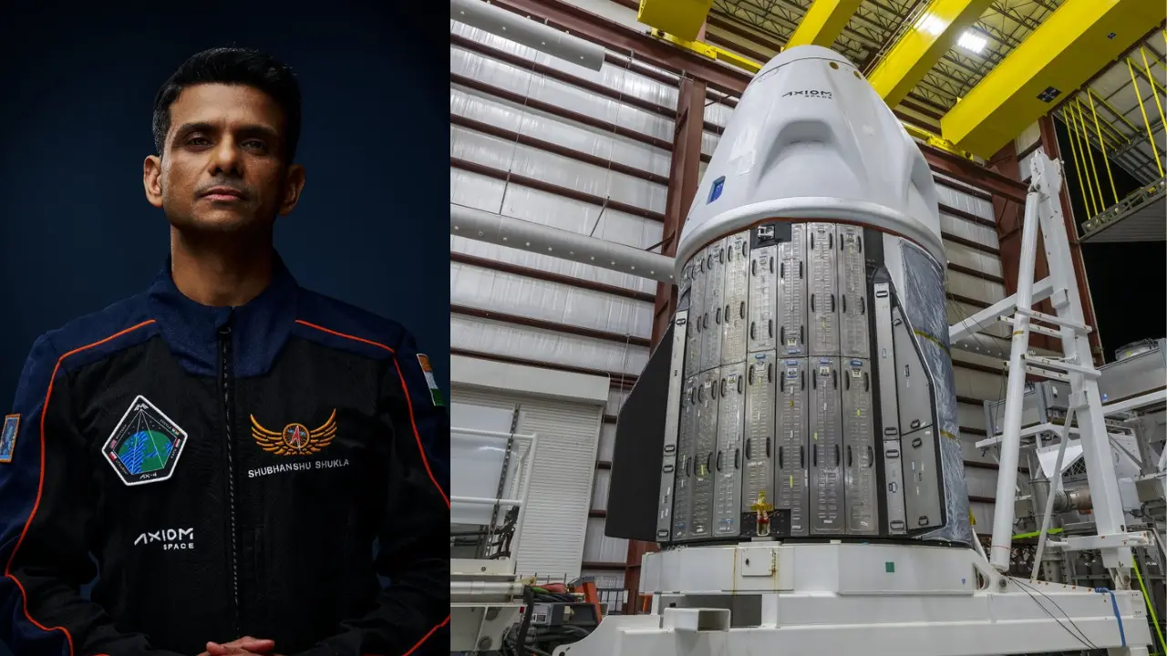 ISRO’s Shubhanshu Shuklaa First image of SpaceX Dragon spacecraft ...
