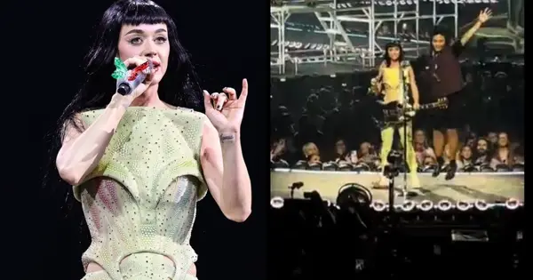 Katy Perry 'scary' moment as singer gets grabbed by fan on stage during ...