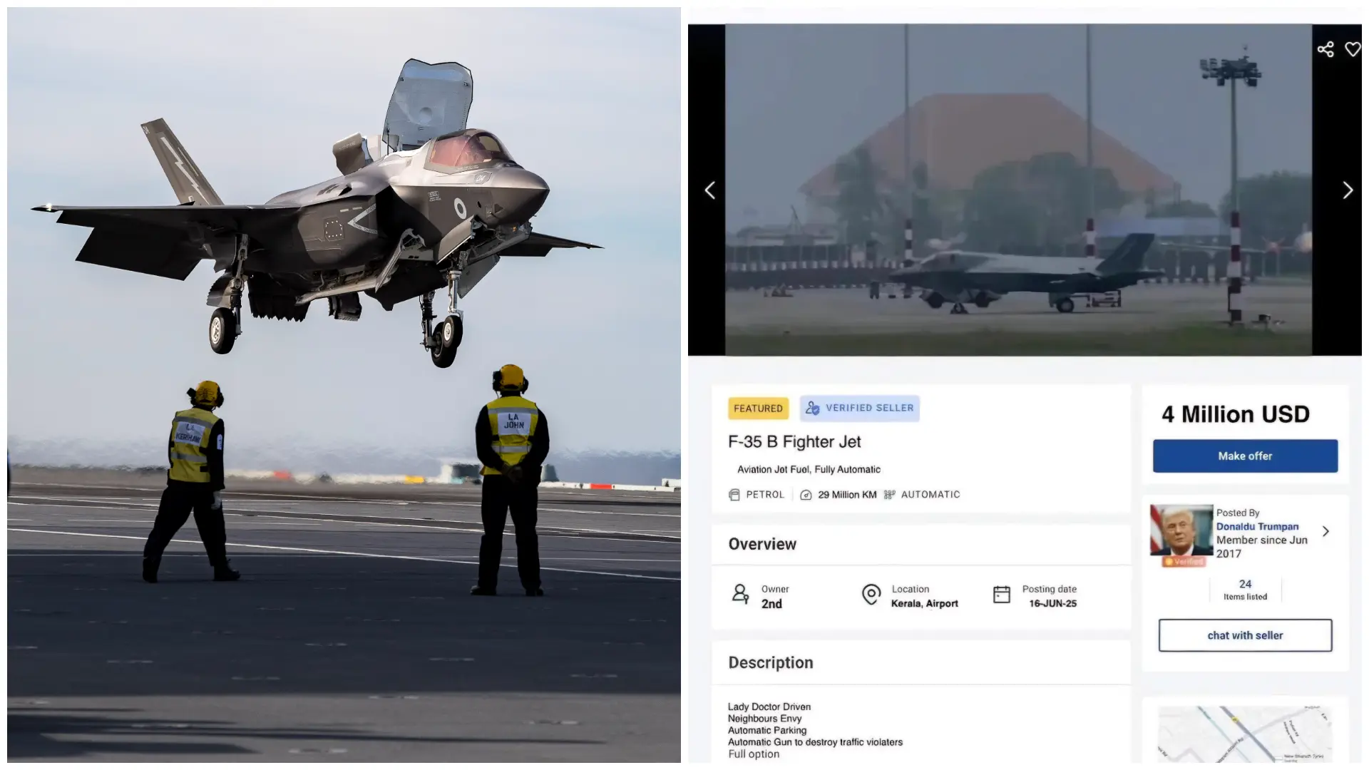 F-35 in India 'stealth code' talk, ‘OLX listing’, Modi-Starmer memes ...