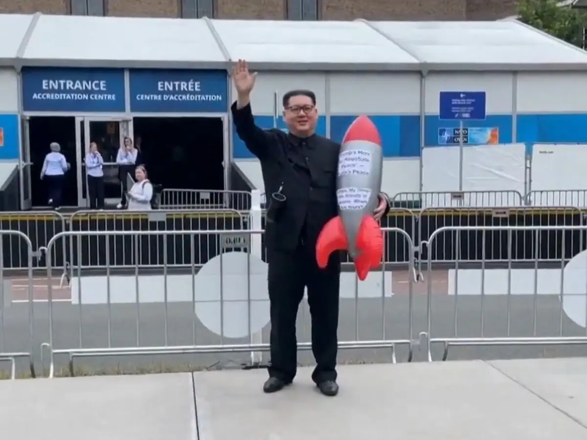 ‘Kim Jong Un’ at NATO Summit? Man impersonates North Korean leader ...