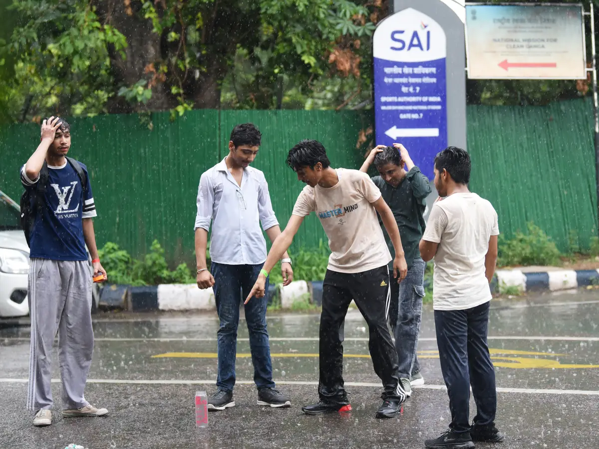 WATCH Heavy rains lash Delhi NCR IMD issues orange alert