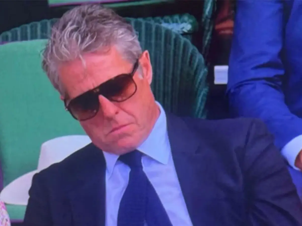 Hugh Grant caught napping during tense Djokovic-Cobolli match at ...