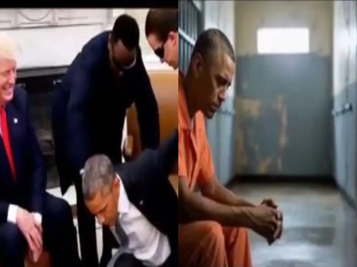 Obama arrested by FBI, put in jail: Trump shares AI video amid election ...