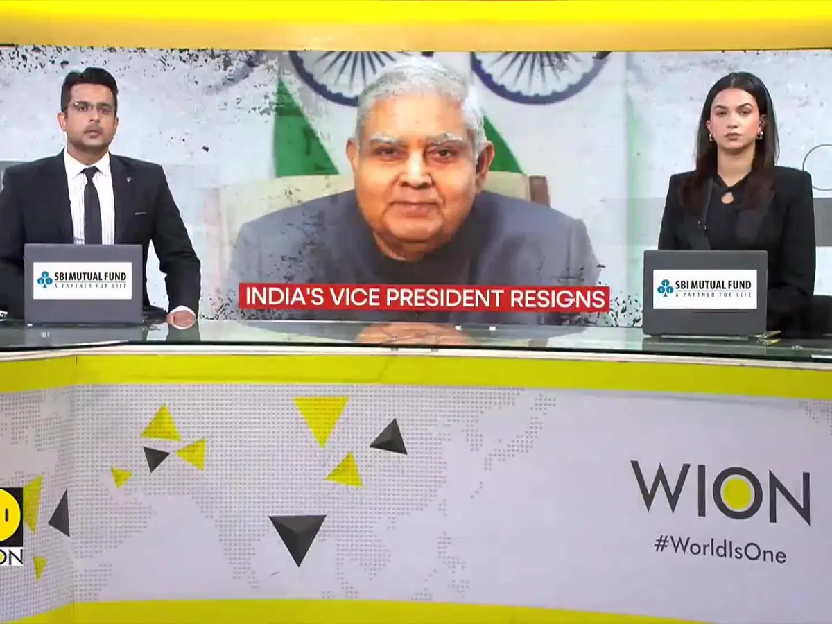 India: Vice President Jagdeep Dhankhar resigns; his term was scheduled to end in August 2027