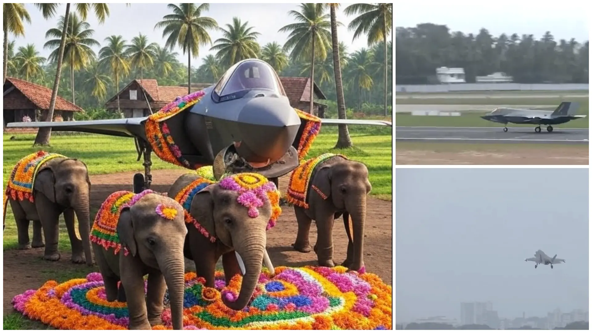 F35 fighter jet of UK leaves Kerala after being stranded for five weeks ...