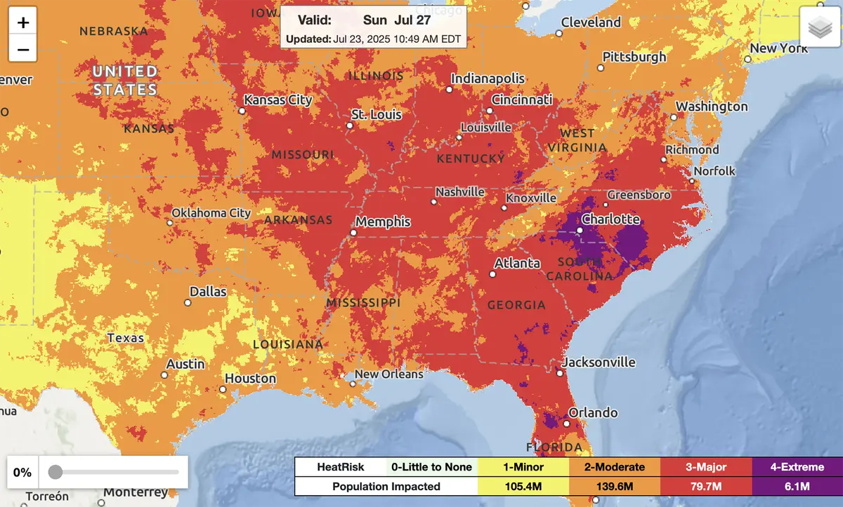 Heat dome smothers US: Which states are facing record-breaking ...