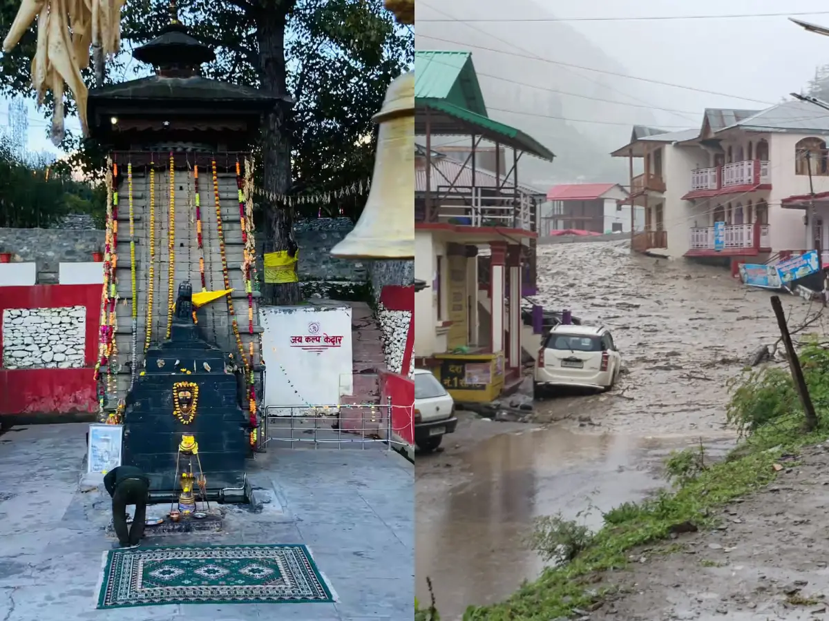 Uttarkashi flash floods: Ancient Kalp Kedar temple buried again as ...