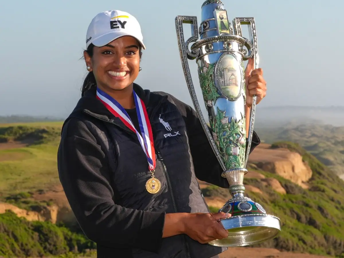 Indian American golfer Megha Ganne shines as she wins 2025 US Womens ...