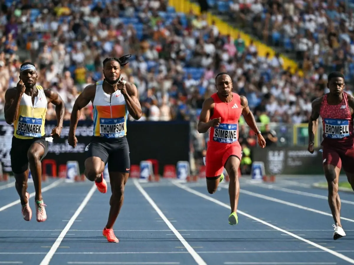Thompson beats Olympic 100m champion Noah Lyles at Silesia Diamond League