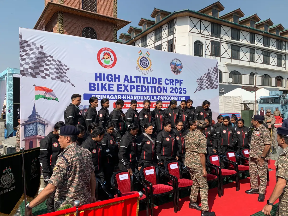 CRPF’s first all-women high-altitude bike rally from Srinagar to Ladakh ...