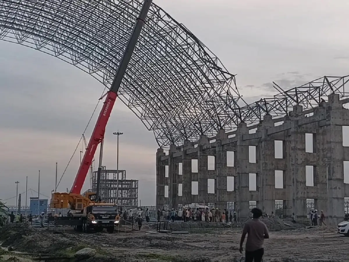 9 killed in steel arch collapse at under-construction thermal power ...
