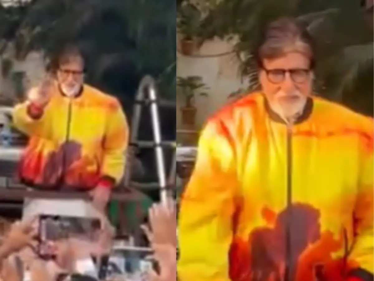 Amitabh Bachchan celebrates his birthday with fans outside his ...