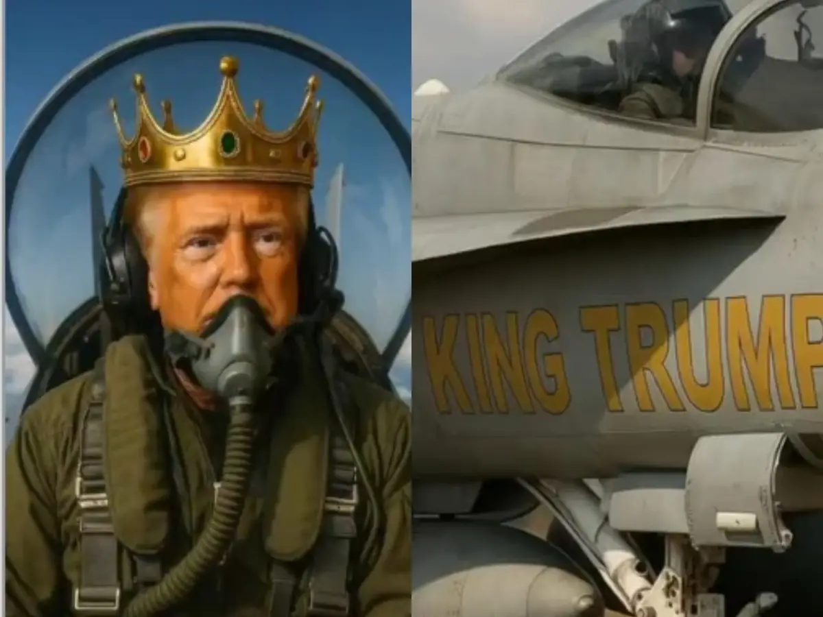 ‘King Trump’: Trump shares AI-generated video mocking protestors amid ...