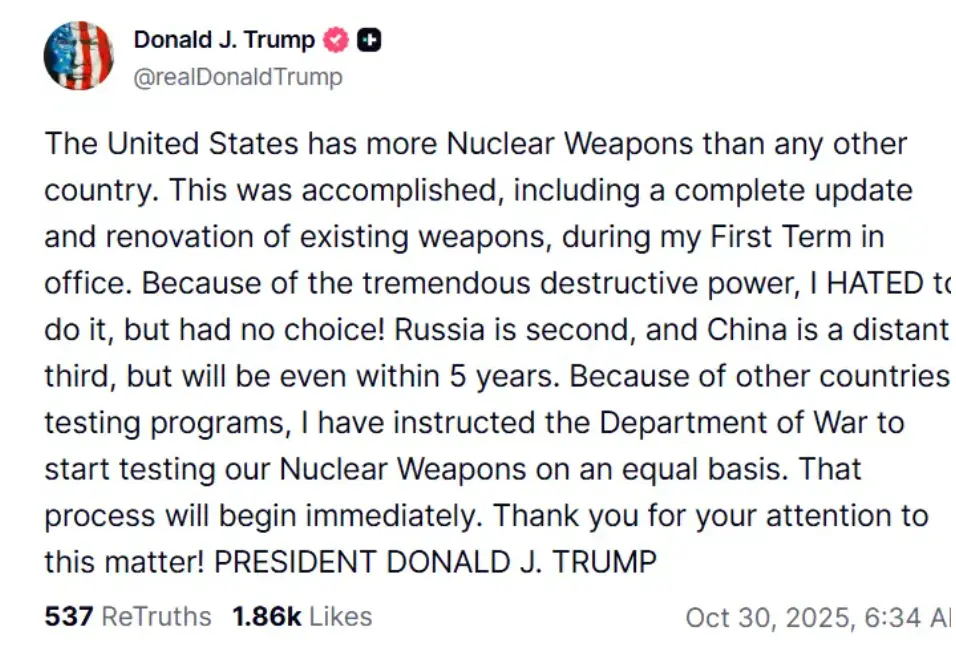 'Pakistan's been testing...': Trump makes BIG nuclear weapons test ...