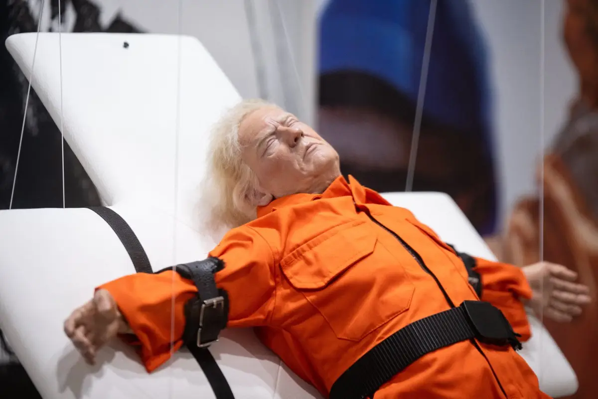 'Saint or Sinner?': British artist crucifies Donald Trump in shocking ...