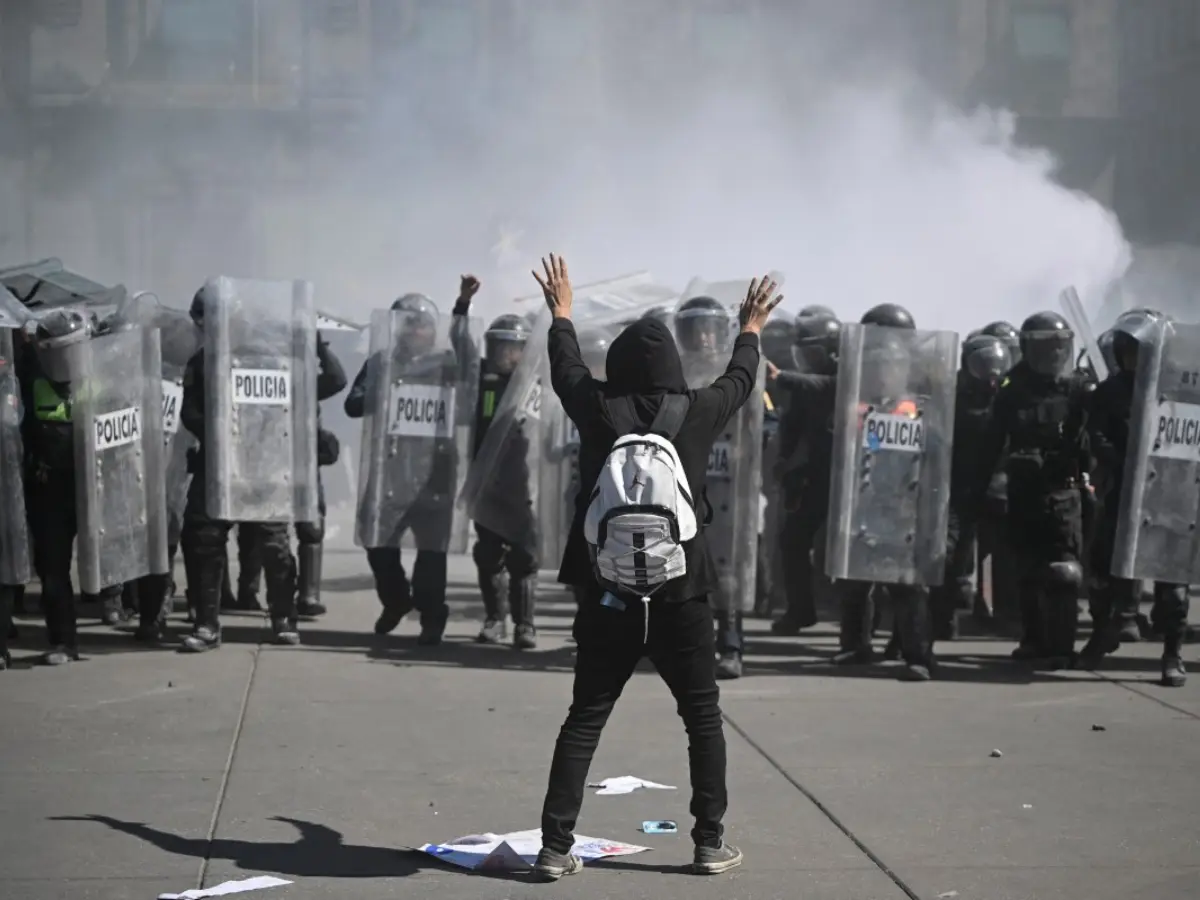 Tear gas shells, straw hats and graffiti: Why are Gen Z protesting in ...