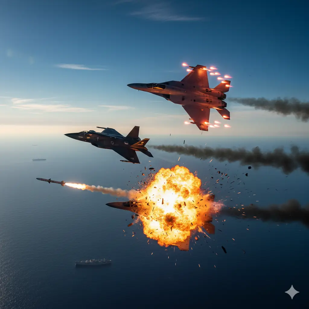 How air-to-air missiles track and destroy fighter jets mid-air