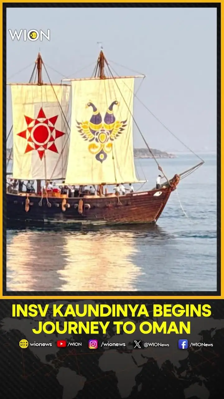 5th-century Indian ship INSV Kaundinya embarks on maiden voyage; PM ...