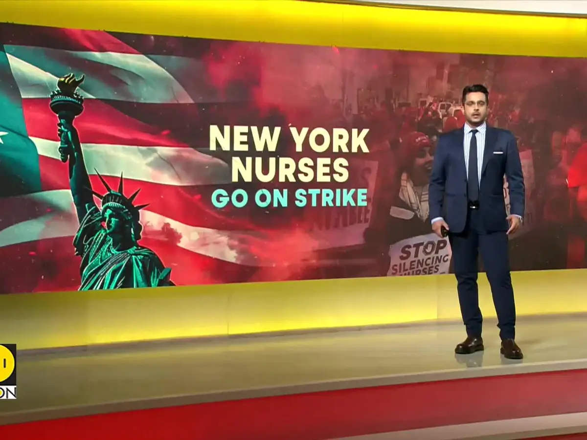 New York: Nearly 15,000 Nurses Strike at Major New York Hospitals | WION
