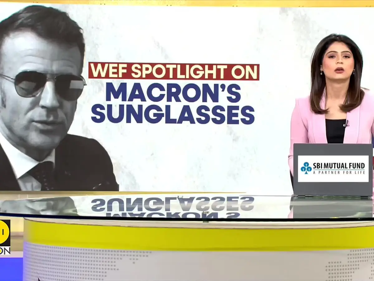 Why is French President Macron Wearing Sunglasses in Davos?