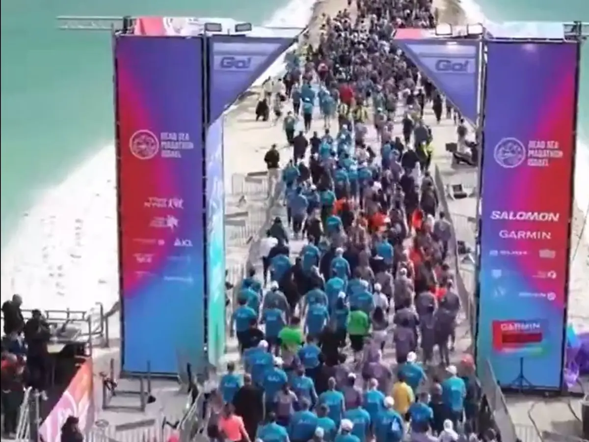 8,000 runners descend to Earth’s lowest point for the Dead Sea Land ...