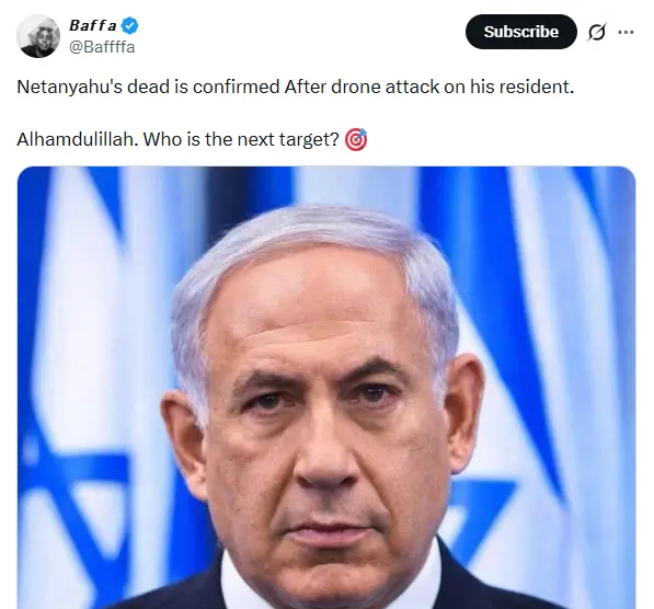 FACT CHECK: Benjamin Netanyahu assassinated in Iranian strike? Truth ...