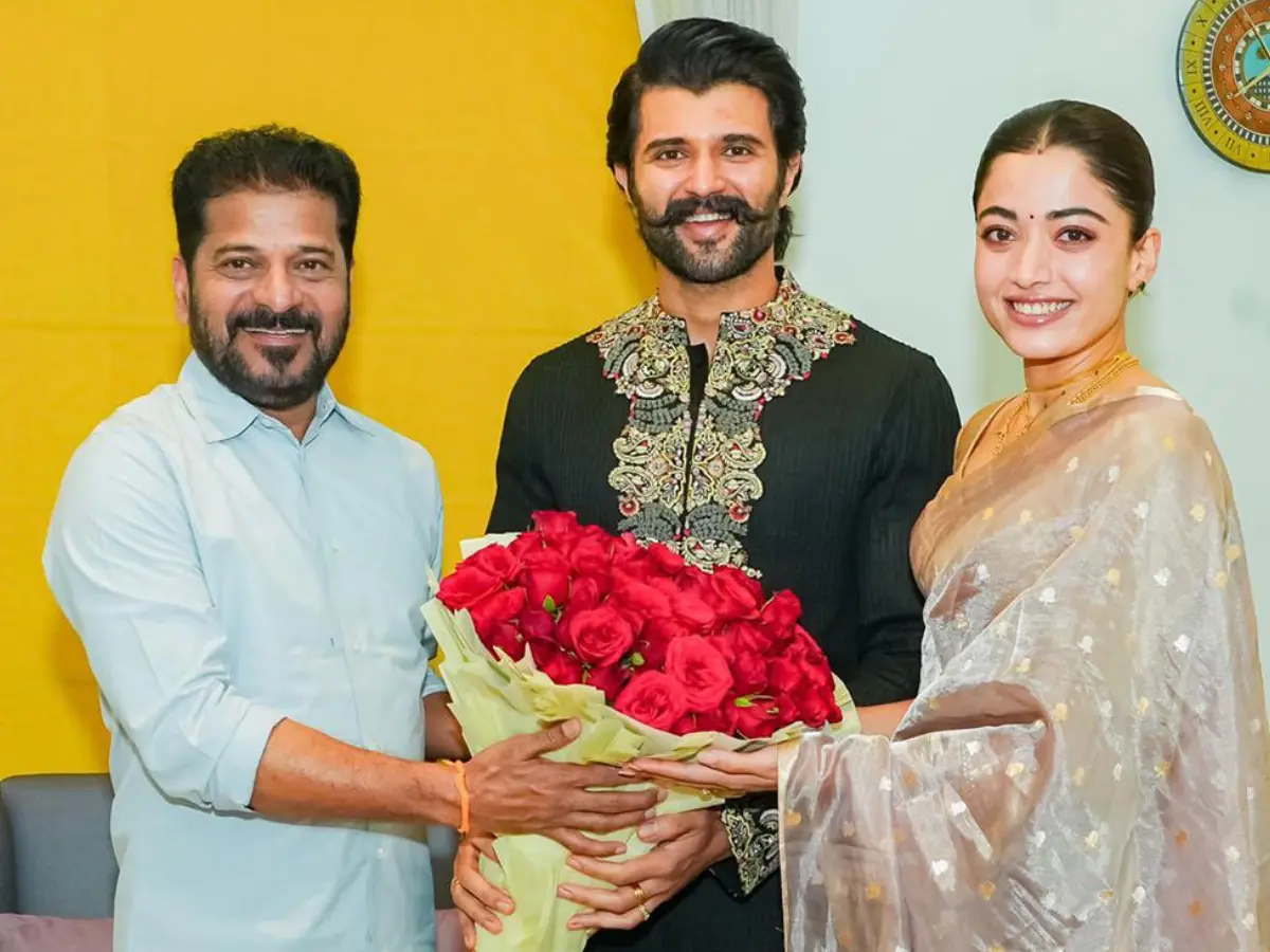 Rashmika Mandanna-Vijay Deverakonda meet Telangana CM Revanth Reddy ...