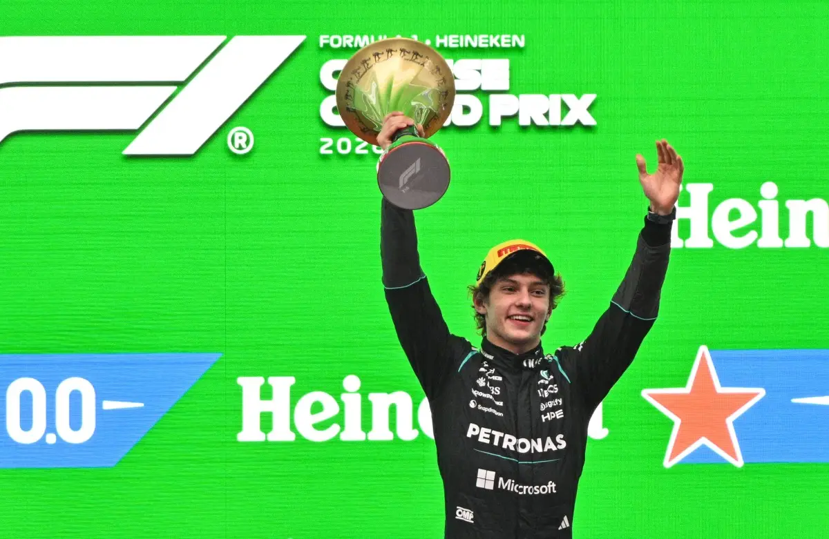 Kimi Antonelli sets record as F1’s second-youngest race winner