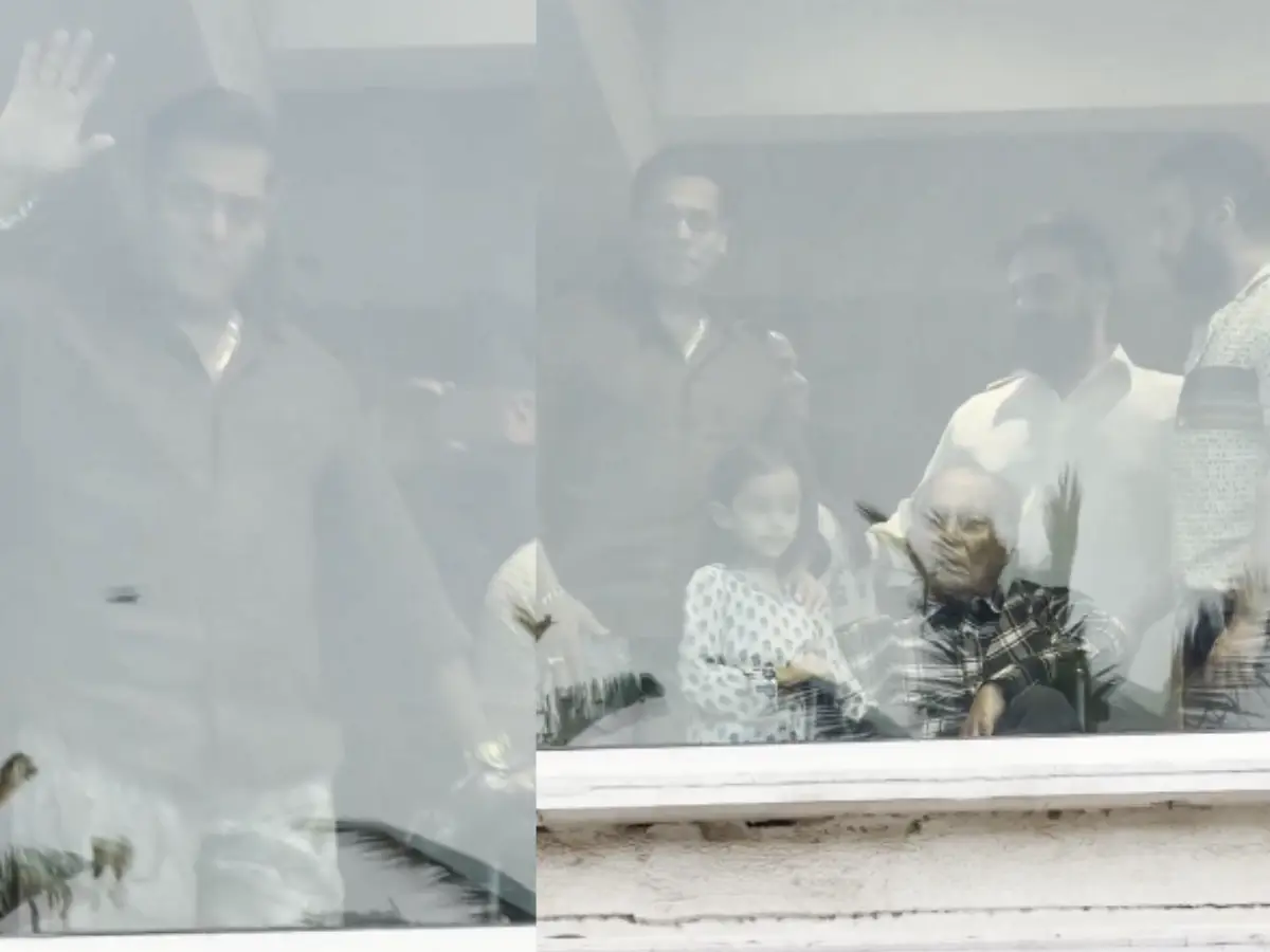 Eid 2026: Salman Khan greets fans with father Salim Khan after hospital ...