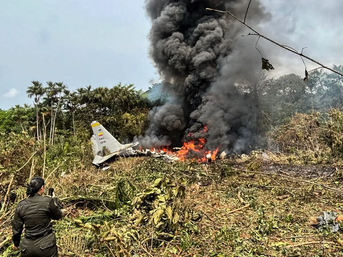 Death toll in Colombian military C-130 Hercules plane crash rises to 66 ...
