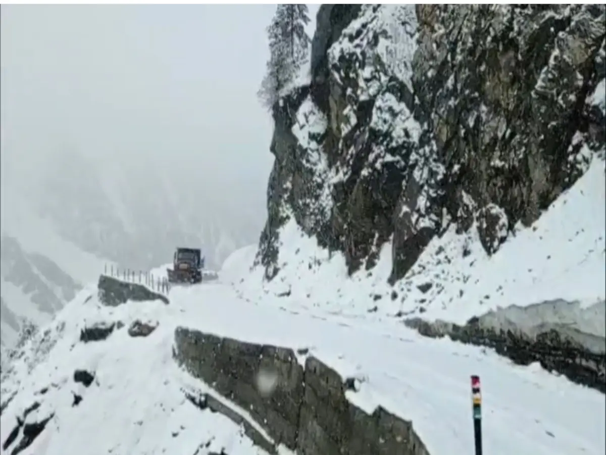 Fresh Snowfall, Rain Lash Kashmir Valley; Gusty Winds Leave Trail of ...
