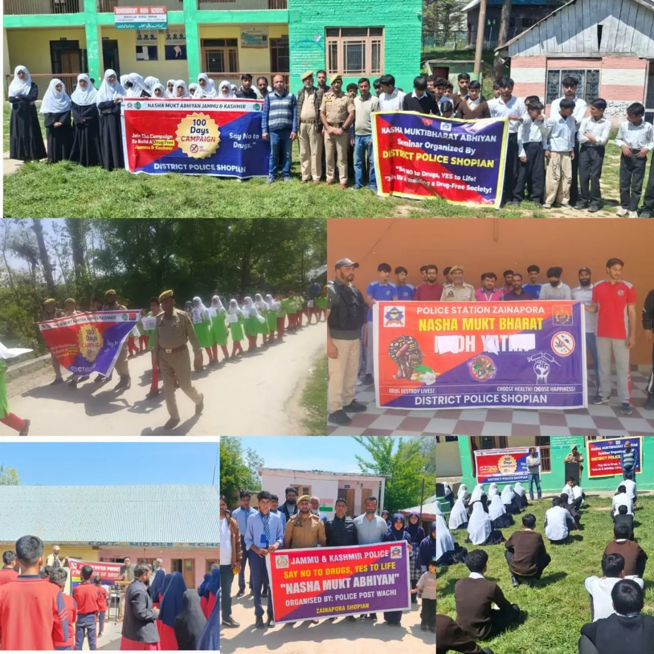 Valley-wide crackdown and awareness drive intensified under Nasha Mukt ...