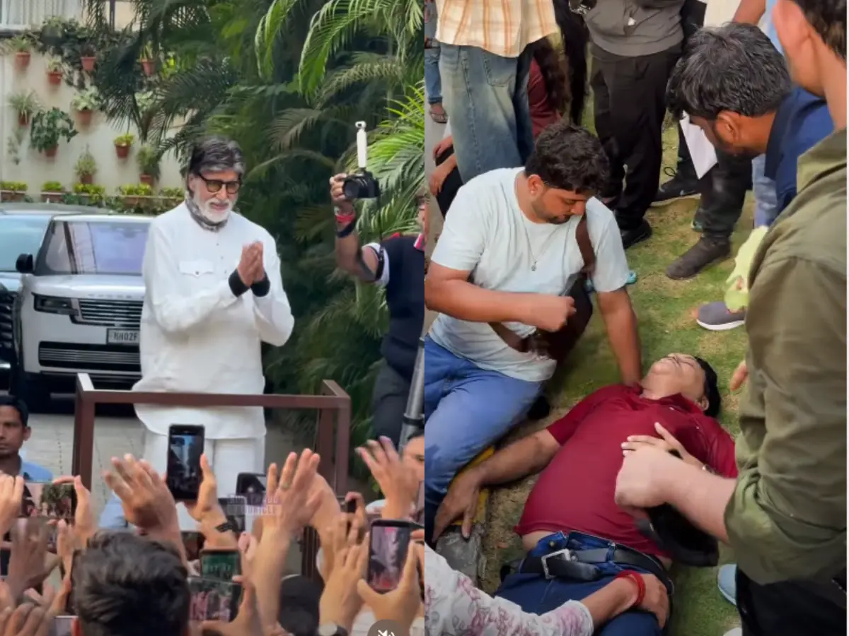Fan faints amid crowd during Amitabh Bachchan’s Sunday greeting session ...