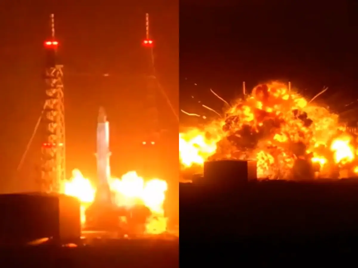 Watch: Blue Origin’s New Glenn rocket explodes in massive fireball ...