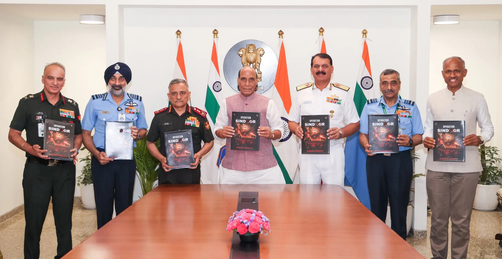 ‘Beyond historical account’: Defence Minister Rajnath Singh unveils ...