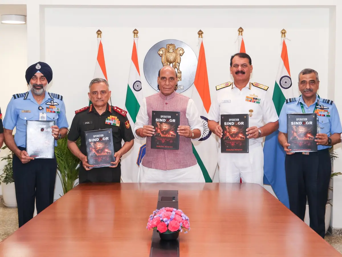 ‘Beyond historical account’: Defence Minister Rajnath Singh unveils ...