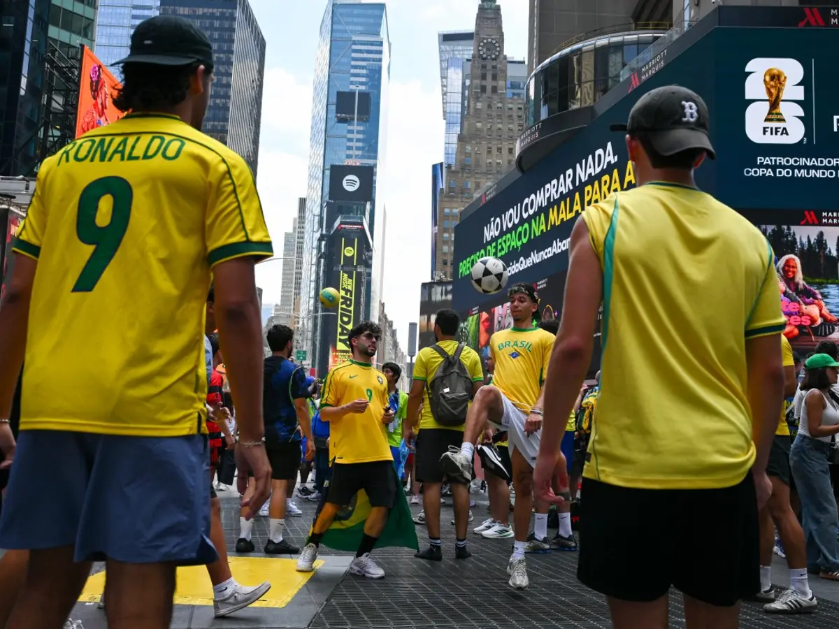WATCH | Brazil fans take over New York's Times Square ahead of FIFA ...